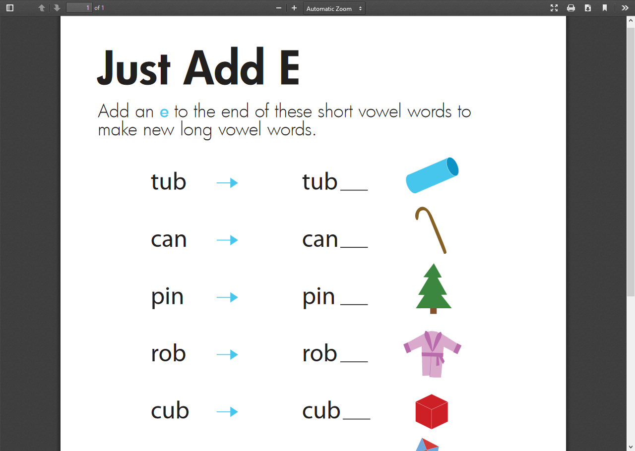 Teaching Long Vowel With Silent "E" Rule - WeHaveKids